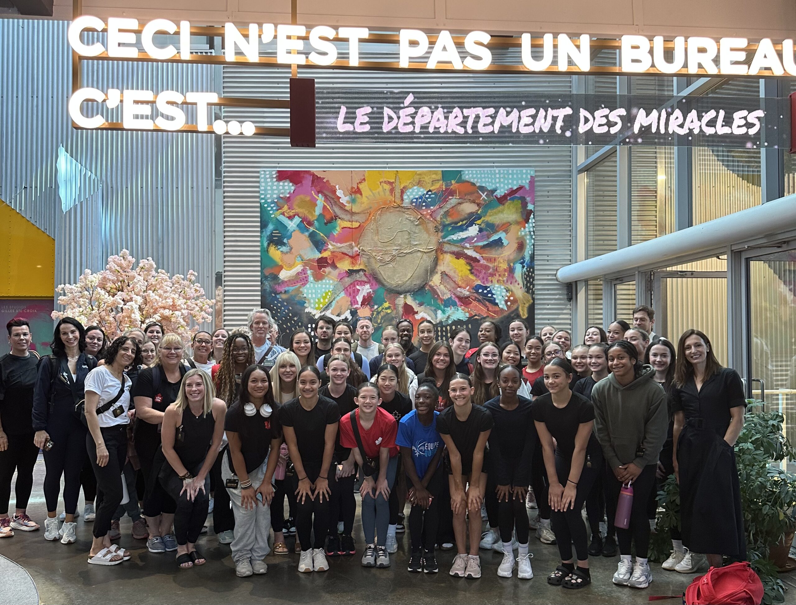 A Day of Inspiration and Creativity: Cirque du Soleil Hosts GymCan Women’s National Team at ...